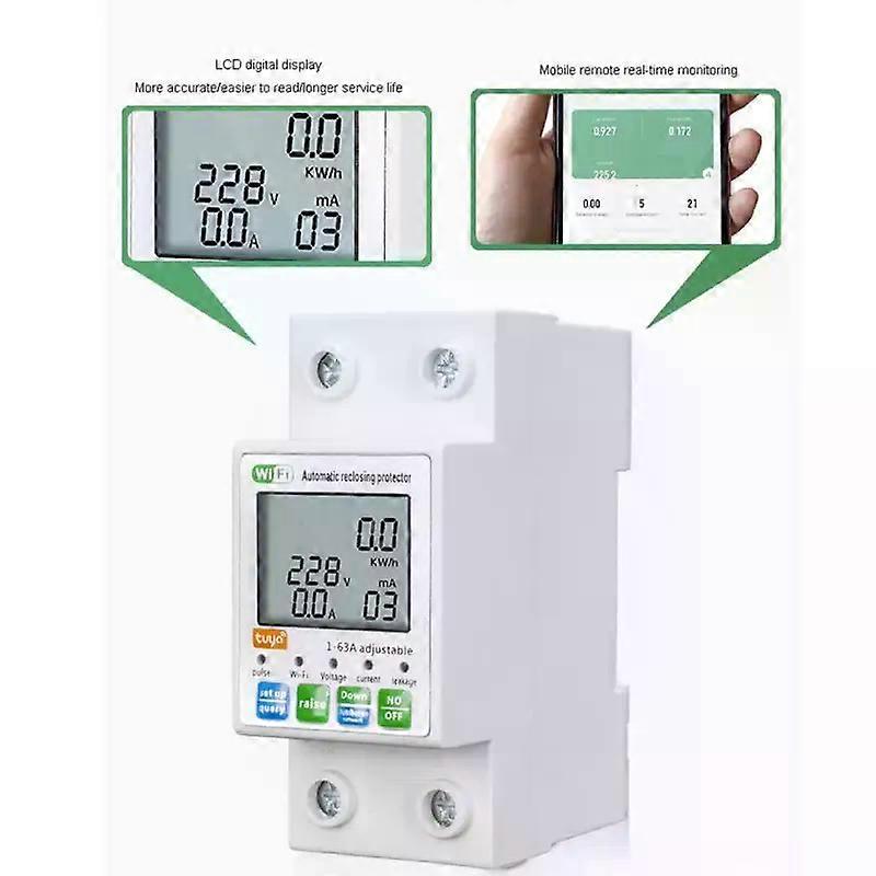 Tuya WiFi Prepaid Meter Smart Meter Power Monitor Smart Circuit Breaker ...