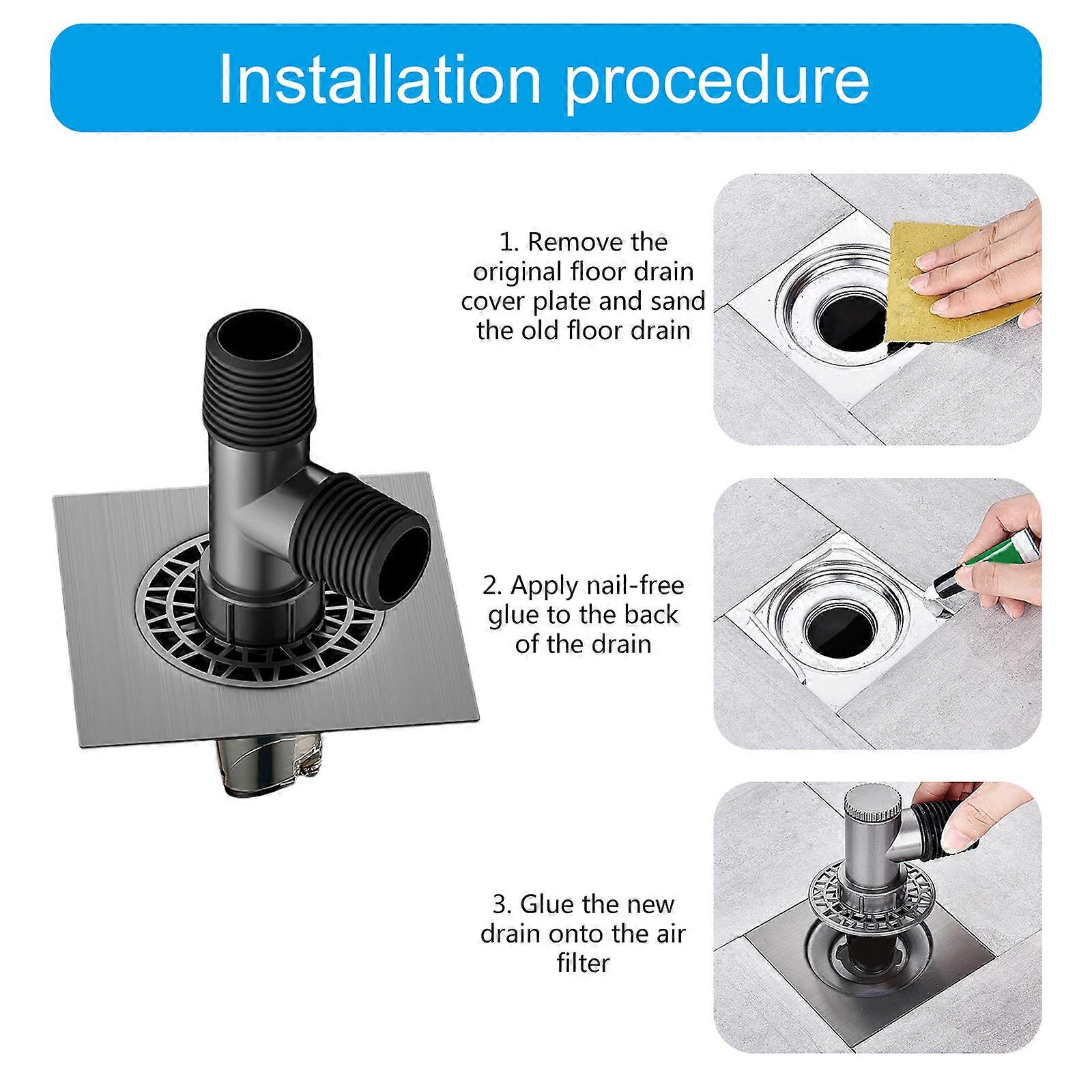 Washing Machine Floor Drain Adapter Pipe Connector Drain Deodorant ...