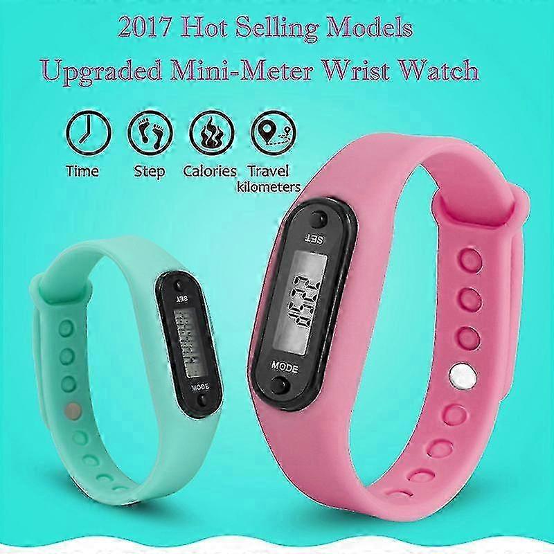 Step Count Activity Tracker Fitness Sport Watch Wrist Pedometer LCD ...