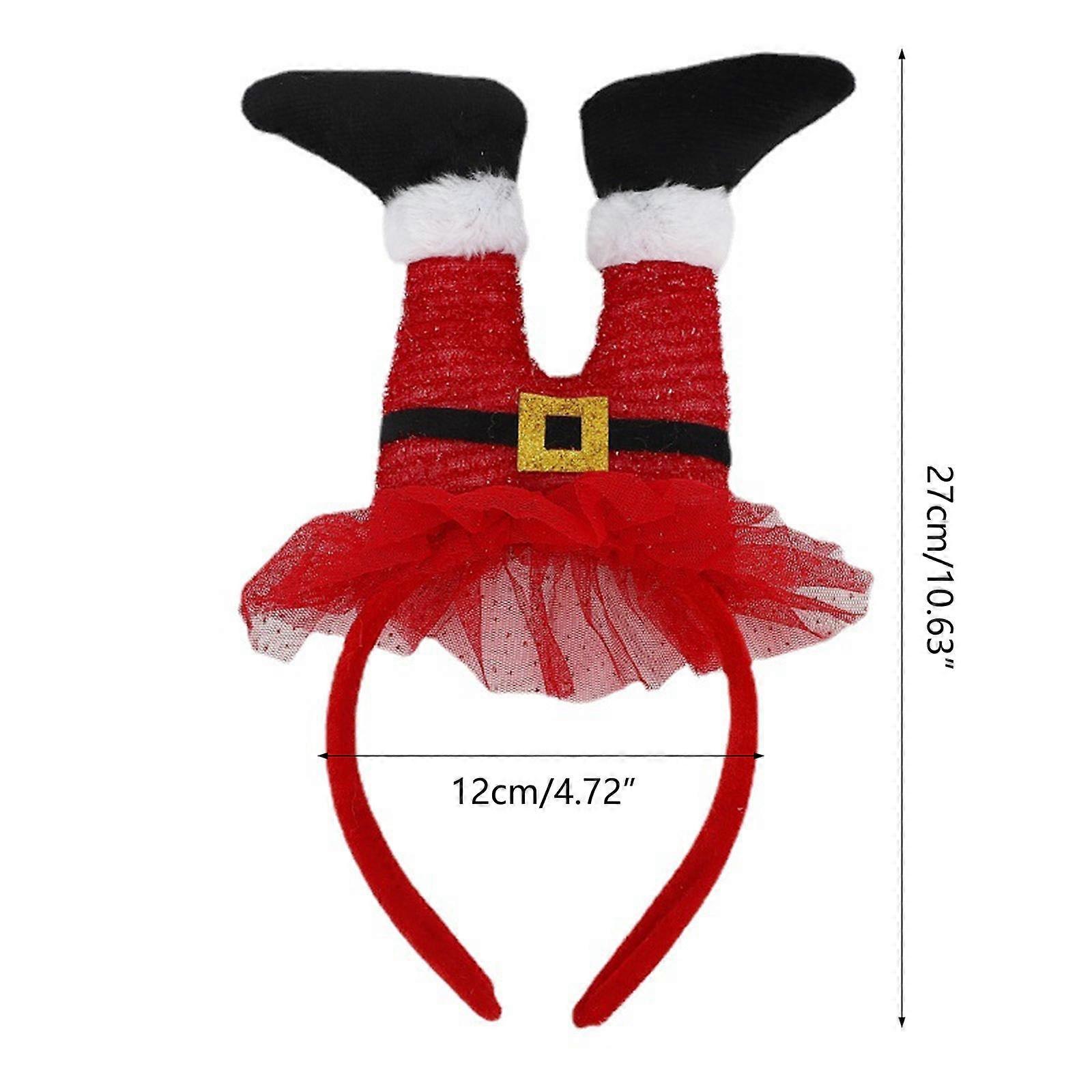 6PCS LED Christmas Santa Leg Headband for Christmas Party Decor Unique ...