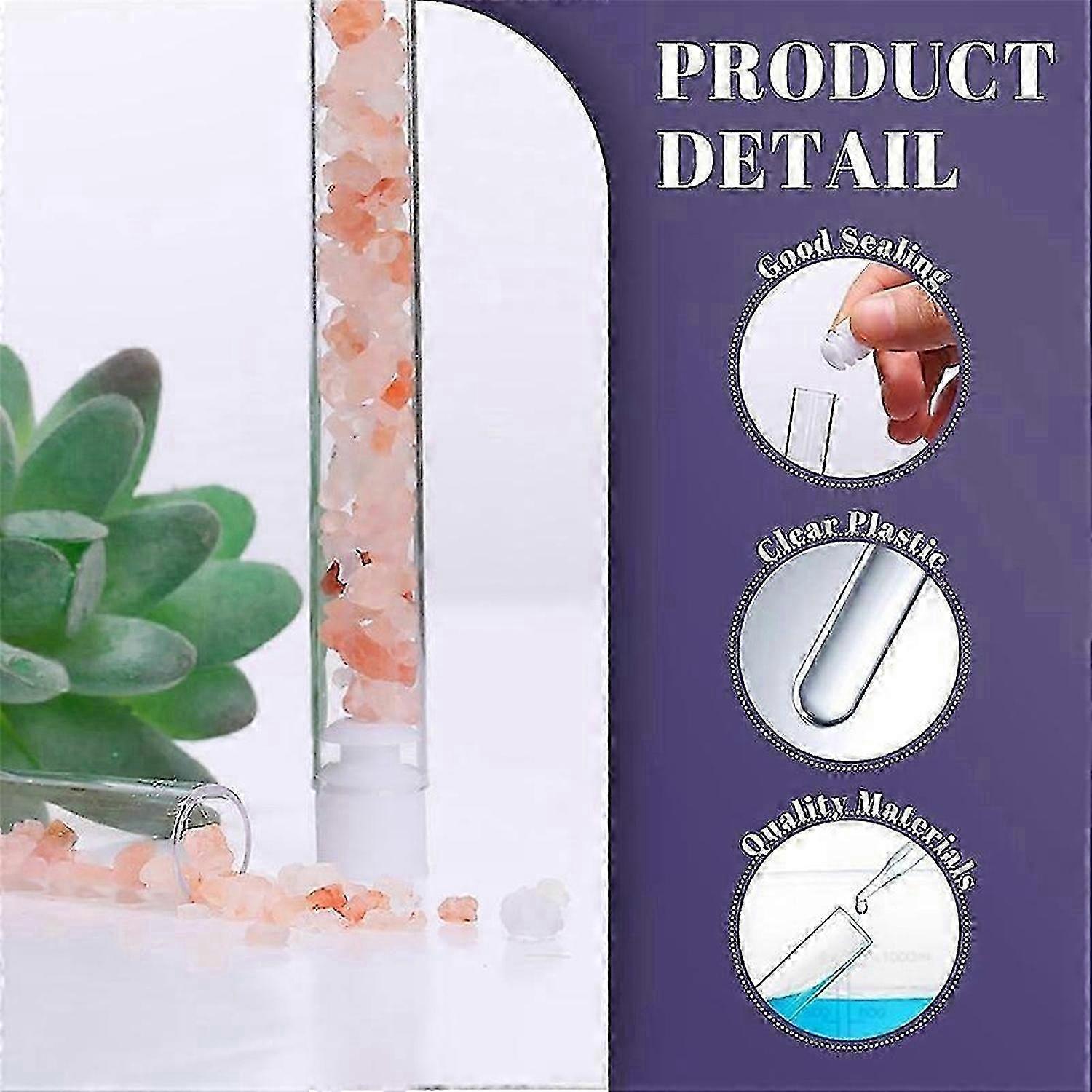 300 Pack Clear Plastic Test Tubes 12 x 100mm 12 Ml Plastic Tubes with ...