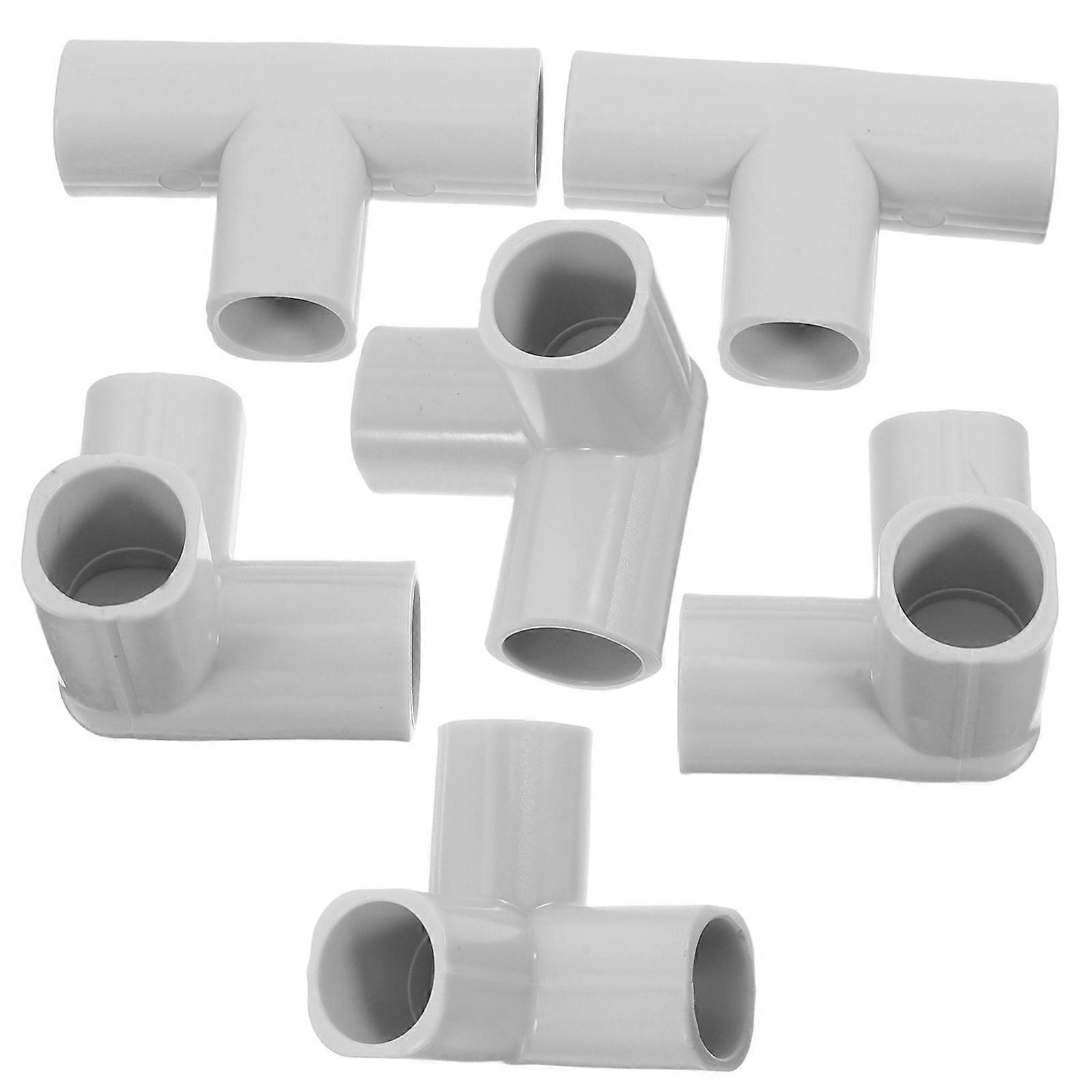 6pcs Game Fence Accessories Three-Way Connectors Pipe Fitting Connector ...