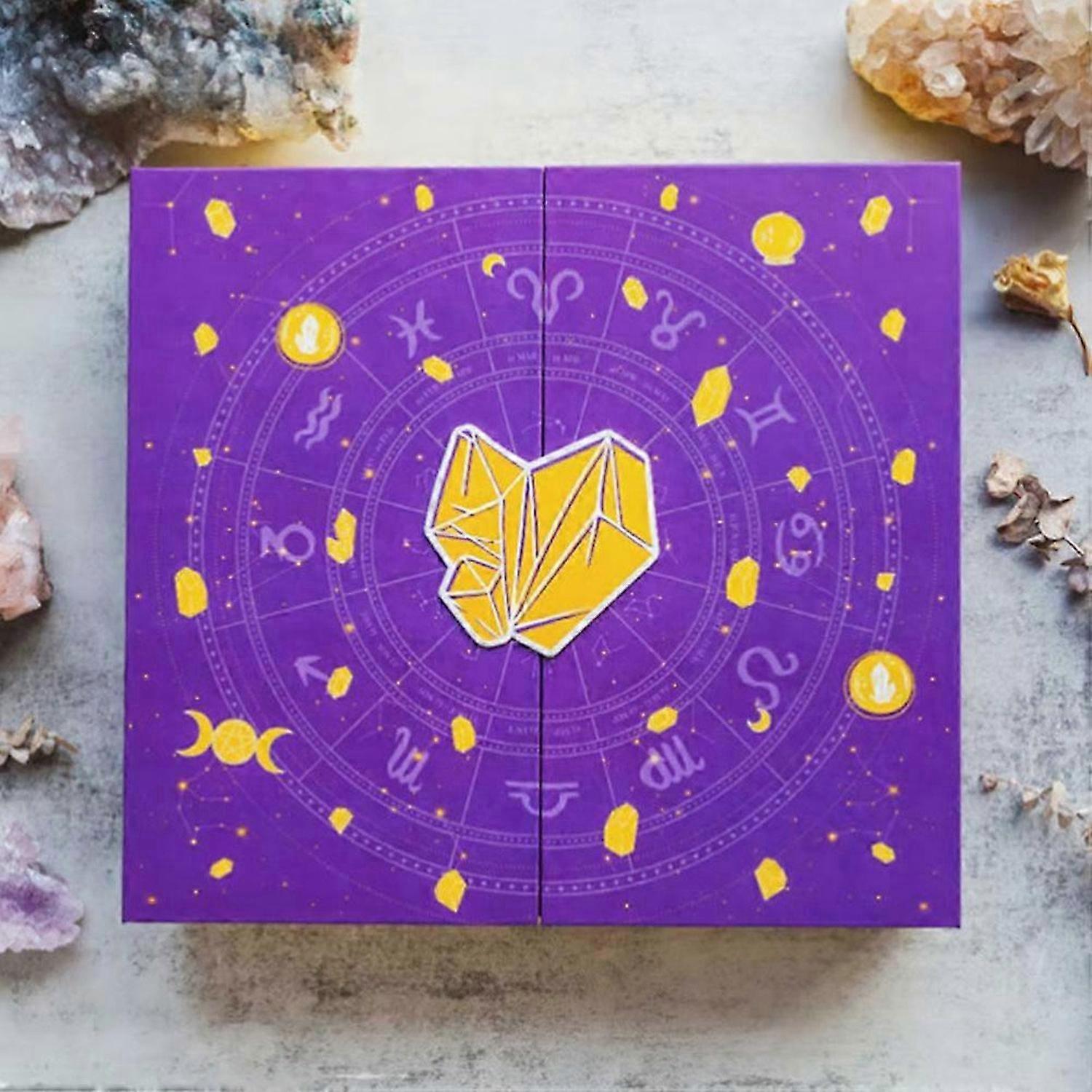 Reiki Crystal Gift Box, 2025 Countdown Advent Calendar with Mystical ...