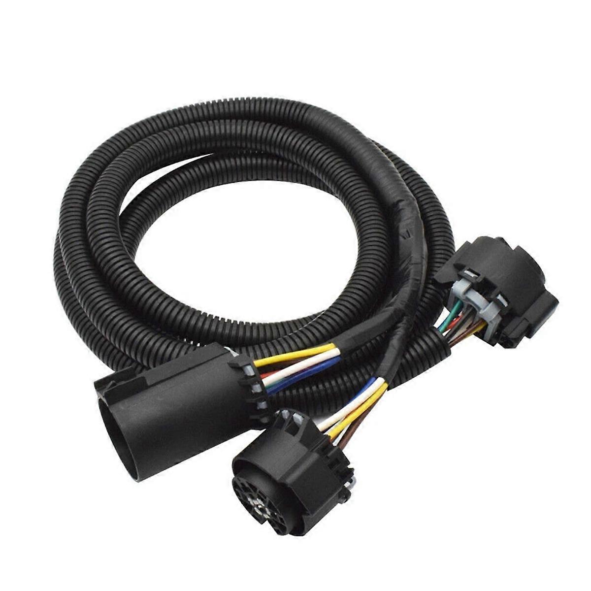 7 Pin Trailer Wiring Harness Extension Connectors Truck Bed 7 Way RV ...