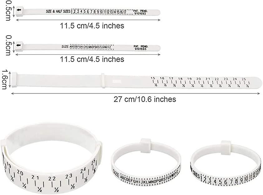Niuniu Ring Sizer Uk Us And Wrist Sizer, Ring Measurement Tool Uk Us ...