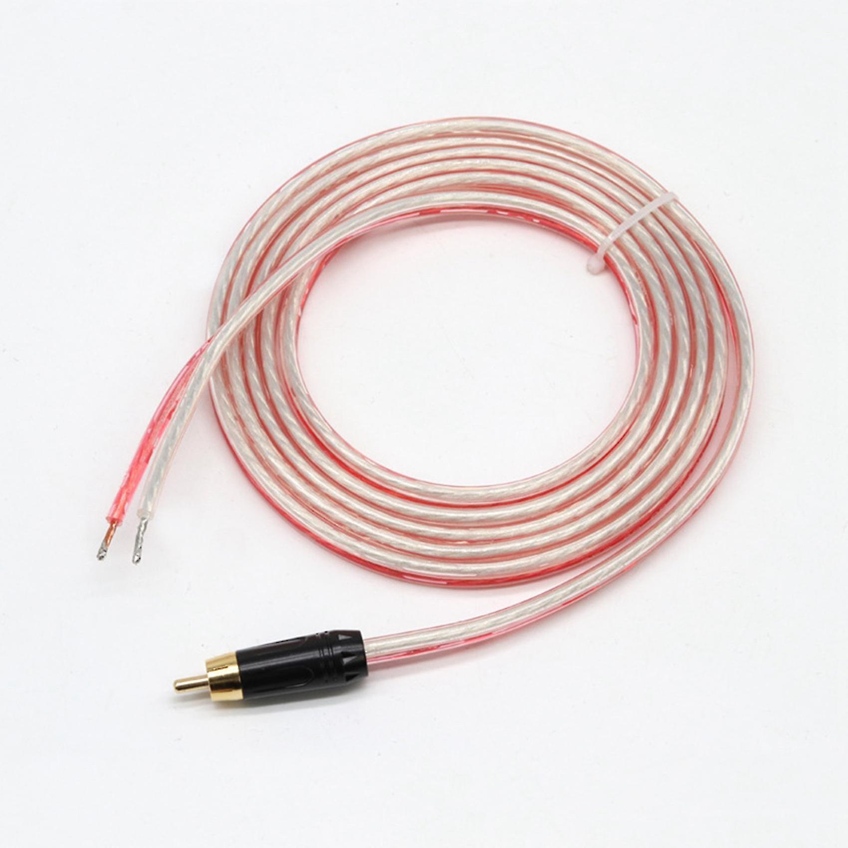 Replacement Repair Speaker Bare Wire Cable 5ft With Rca Plug To ...