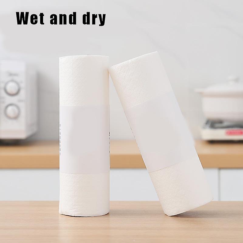 Reusable or Disposable Cleaning Roll Cloths Dishcloth Thickened Dishes ...