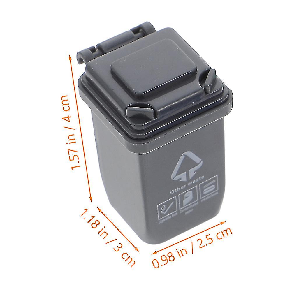 10 Pcs Trashcans Car Trash Truck Toy Role Pretend Playset Toy Tiny ...