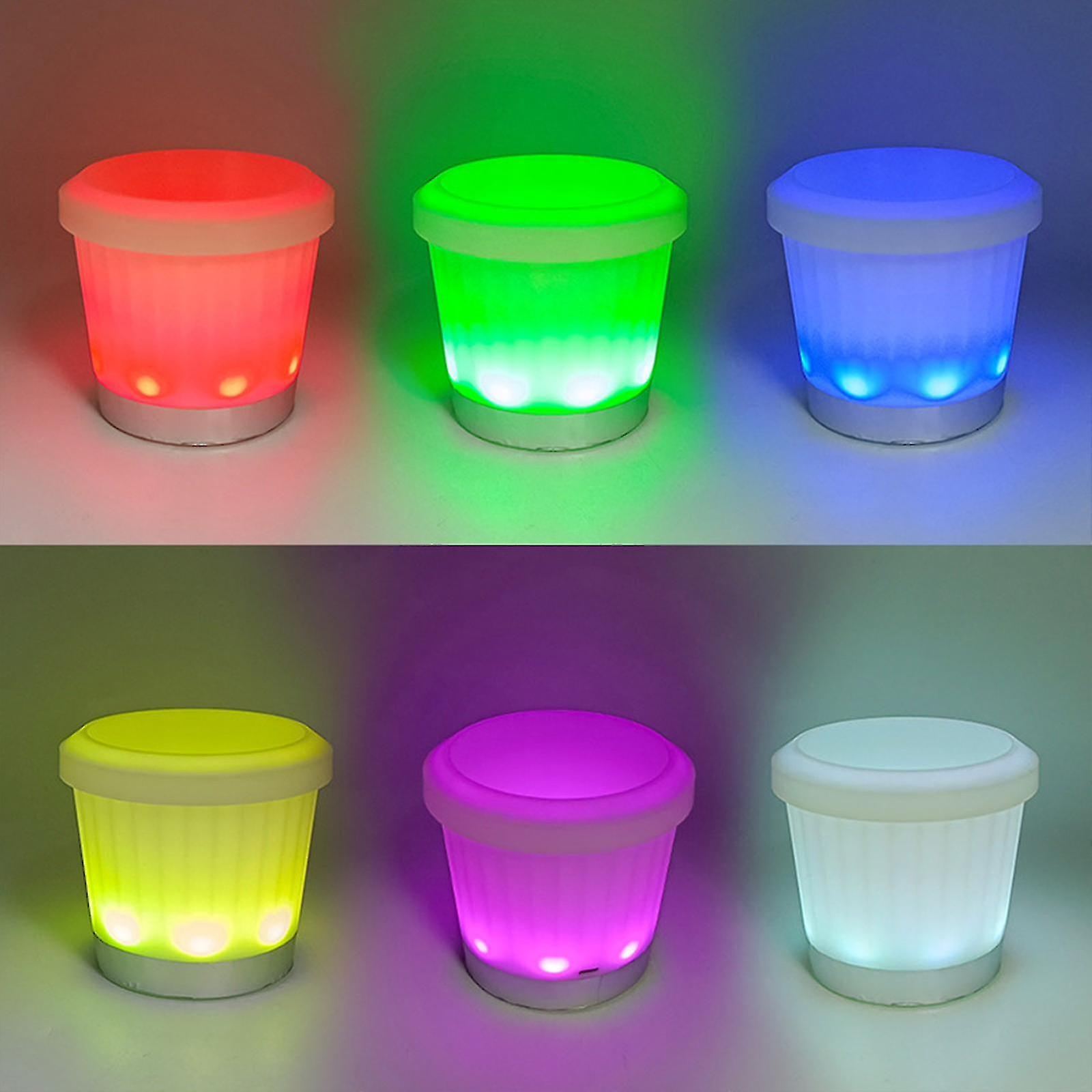 Home Decor Led Plant Pot, Modern Led Flower Pot, Led Lighted Planter ...