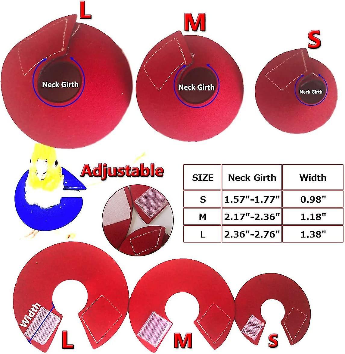 4pack Pet Parrot Anti-bite Elizabethan Collars, Anti-grab Feather ...