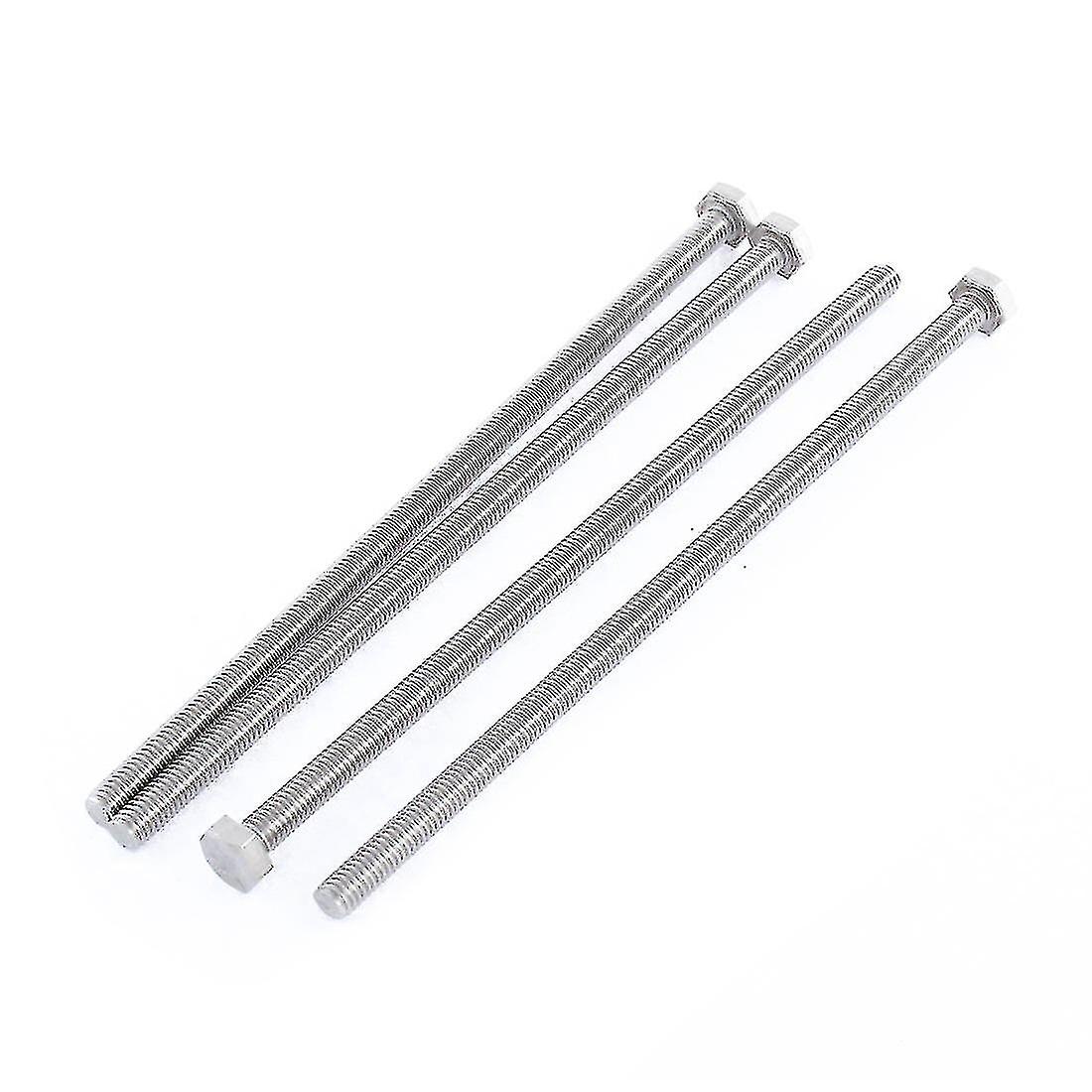 M6 X 150mm Fully Threaded Stainless Steel Hex Head Screw Bolt 4 Pcs -xx ...
