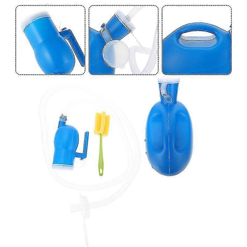 1pc Home Chamber Pot Portable Urine Bucket 2000ml Urinal Collector With ...