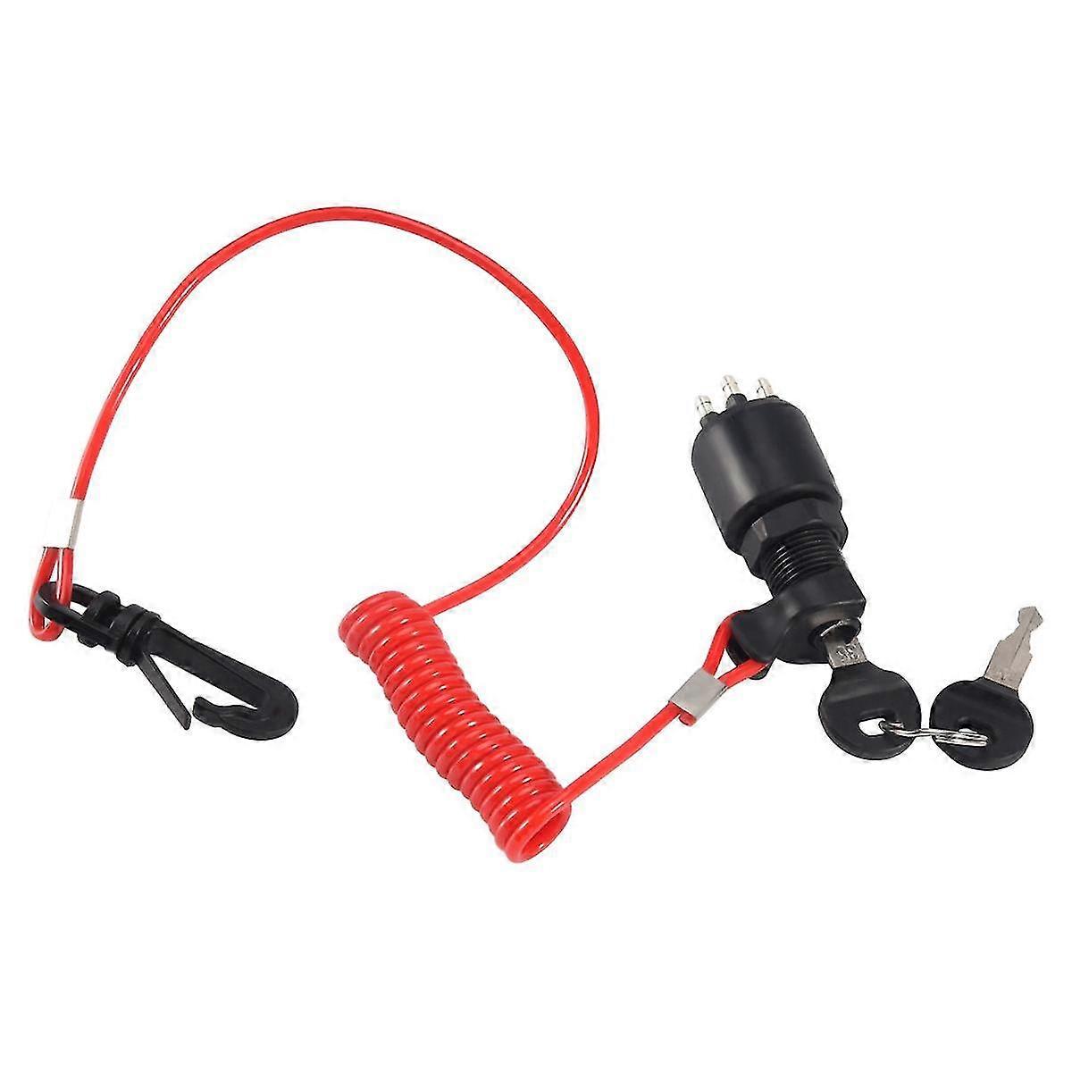 Boat Key Switch 5005801 With Key And Lanyad - Evinude Ignition Switch