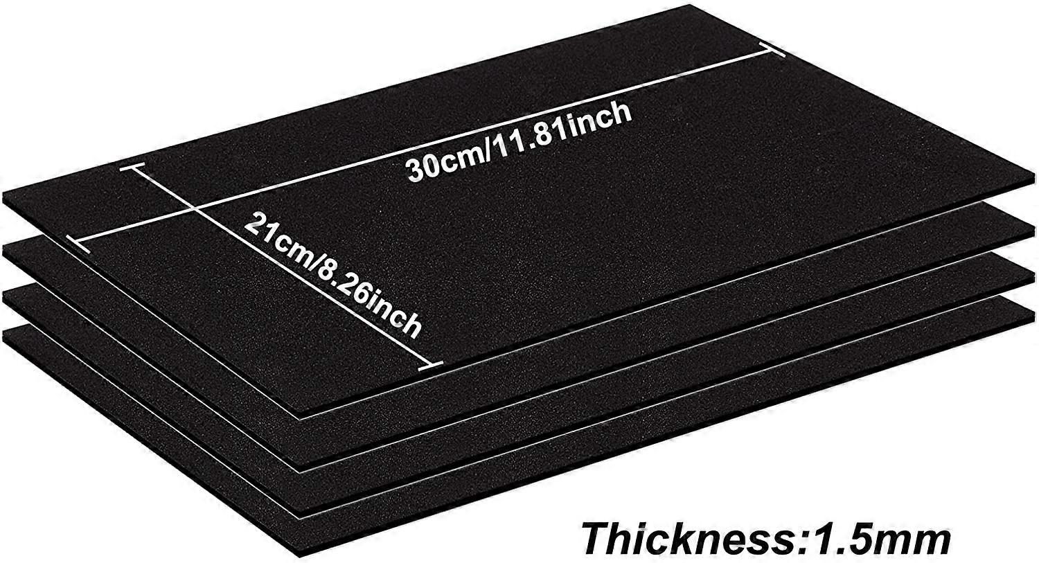 10PCS Self Adhesive Backed Foam Sheet 12x8 Inch Black Nonslip EVA Foam ...