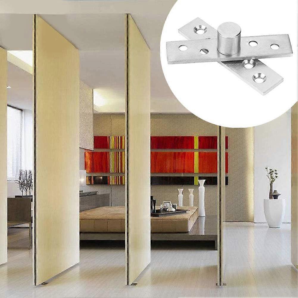 2pcs Invisible Hidden Door Pivot Hinge, 360 Degree Rotating Stainless ...