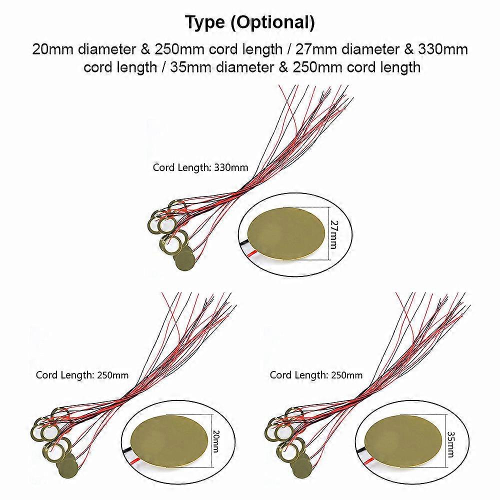 15pcs Piezo Pickup 20mm Piezo Amplifiers Discs Piezo Disc Transducer ...