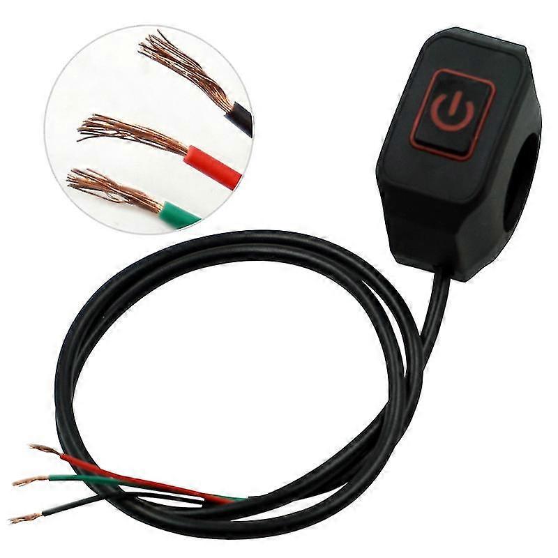 22mm 7/8'' Motorcycle Handlebar Switch Momentary Button For Electric ...