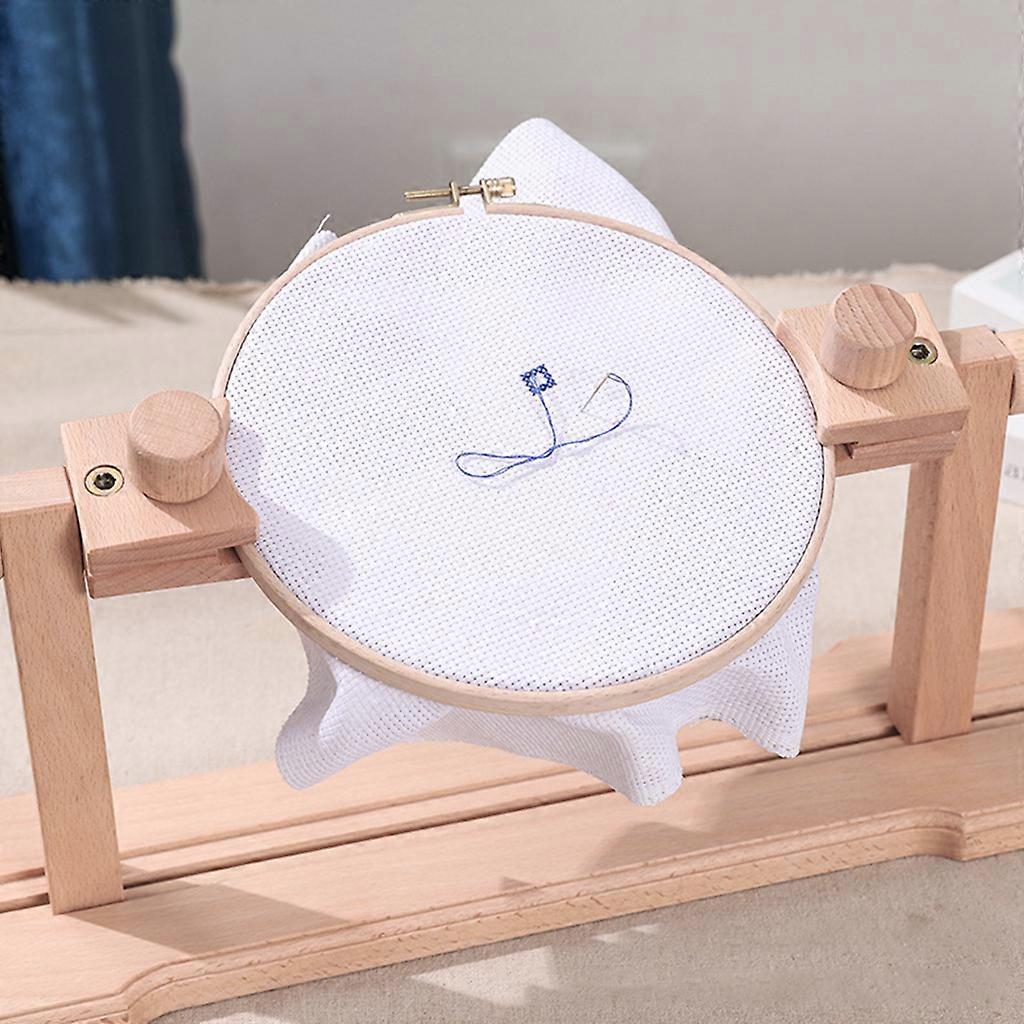 Adjustable Desktop Embroidery Frame Wooden for Cross Stitch Craft ...