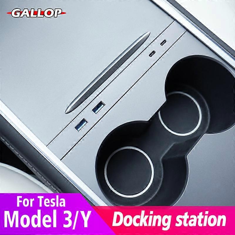 For Tesla 2021-2022 Model 3 Model Y 27w Car Docking Station Central ...