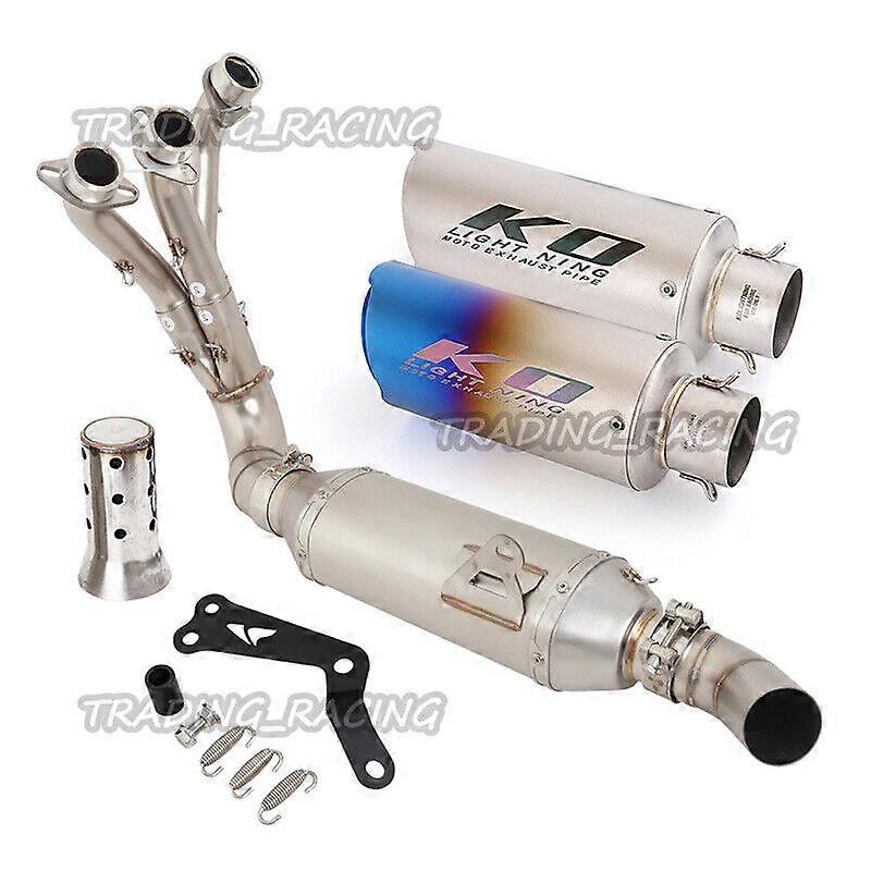 Slip-on Baffles Exhaust Front Link Pipe for Yamaha MT09 FZ09 Tracer 9 2021-2023 | Fruugo UK