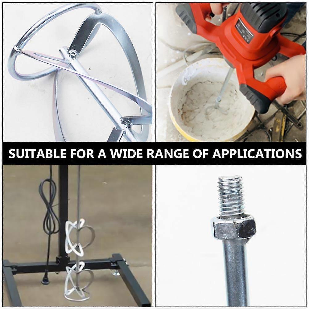 Steel M12 Threaded Mixing Rod Sturdy Stirring Supply Cement Paint Mixer ...