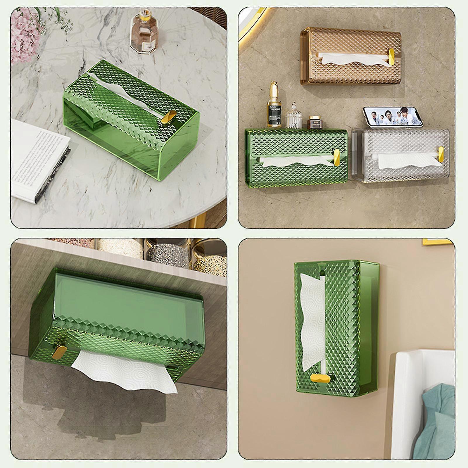 Plastic Bathroom Roll Tissue Box Simple Durable Tissue Box For Bathroom ...