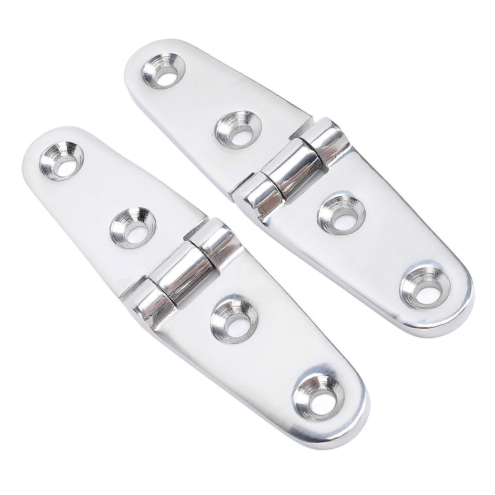 1 Pair Boat Strap Hinges Stainless Steel 4.06x1.06in Flush Mount Heavy ...