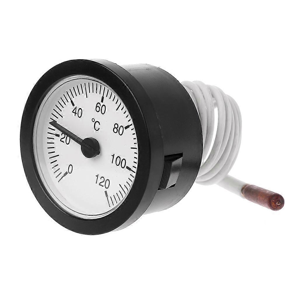 Dial Thermometer Capillary Temperature Gauge 0-120 water & oil with 1m Sensor | Fruugo UK