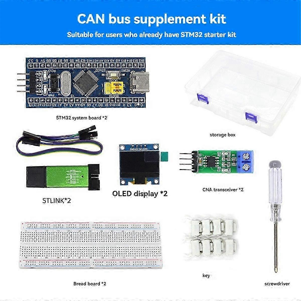 Stm32 Development Board Can Bus Supplement Kit Stm32f103c8t6 Mcu ...