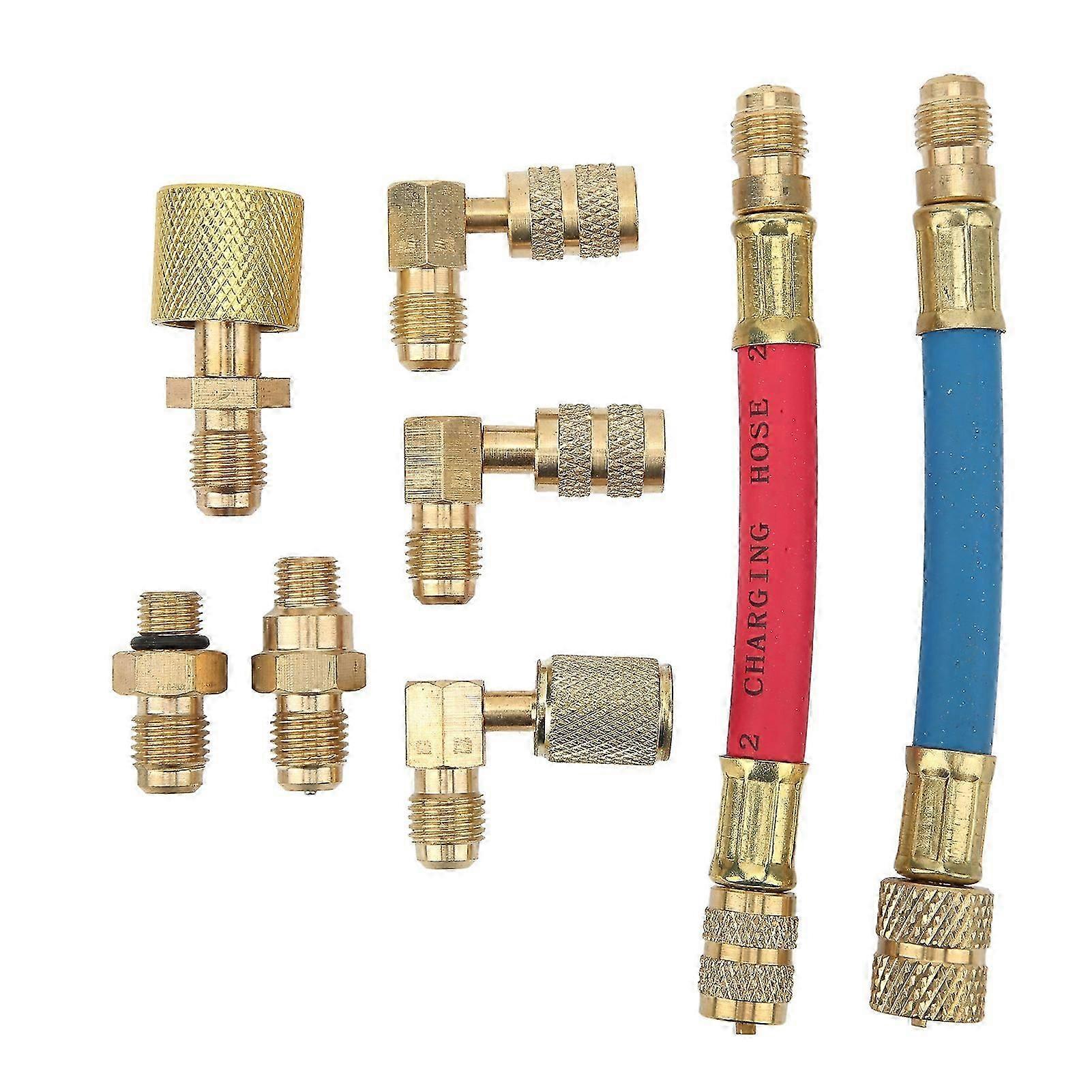 R134a R12 Car A/c Air Conditioner Refrigeration Converting Adapter Connector Hose Set Kit ...