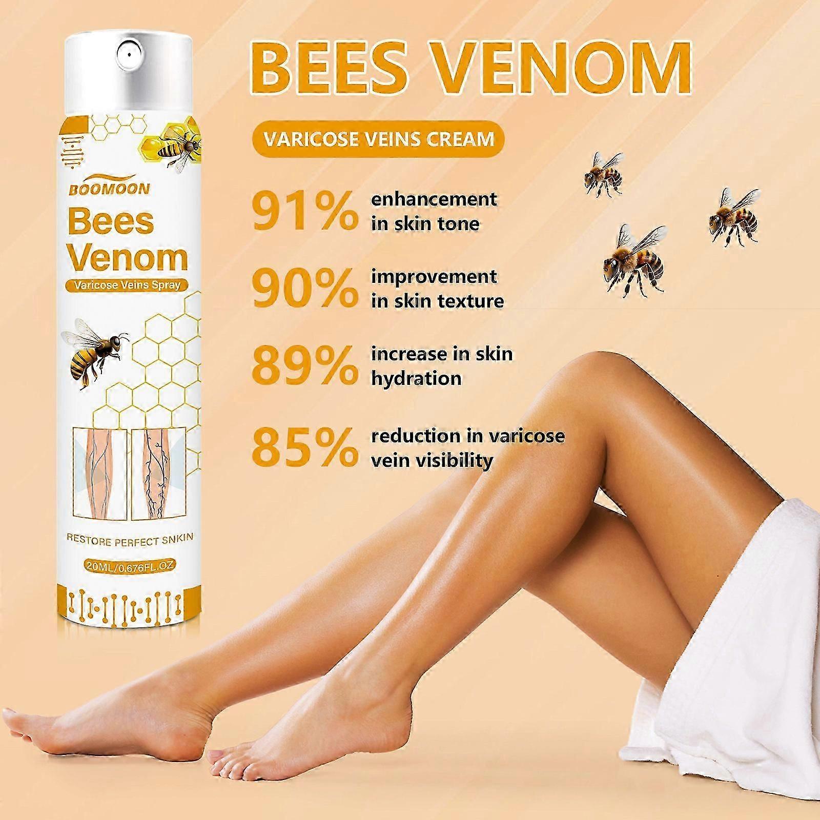 Bee Venom Vein Spray, Bee Venom Anti-Varicose Spray, Soothes Skin Bulge ...