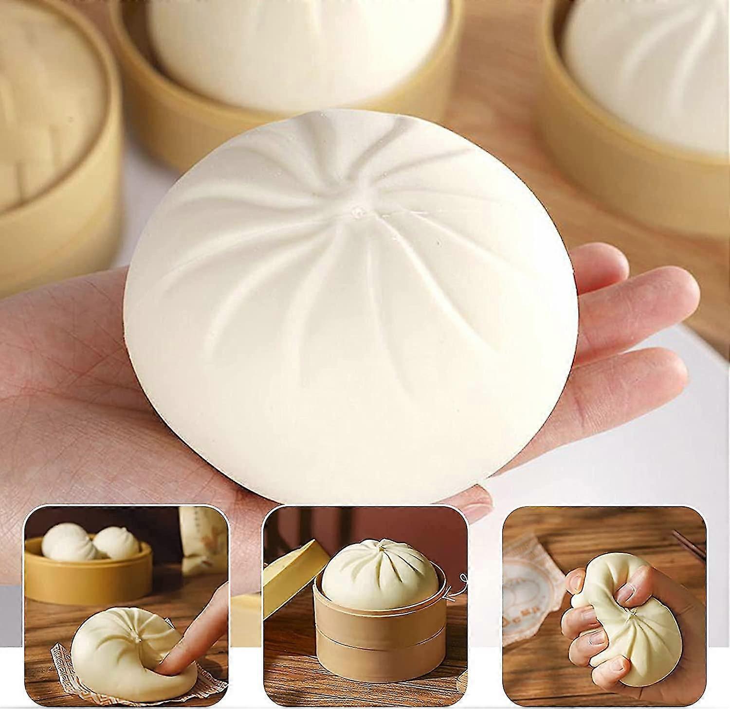 Dumpling Stress Ball Fidget Toy, Dumpling Squishy Stress Ball Steamed ...