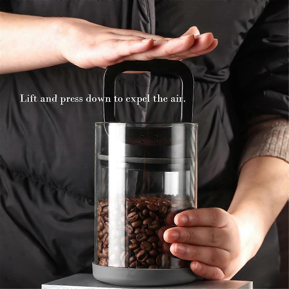 Glass Airtight Jars Coffee Bean Storage Containers Nuts and Snacks ...