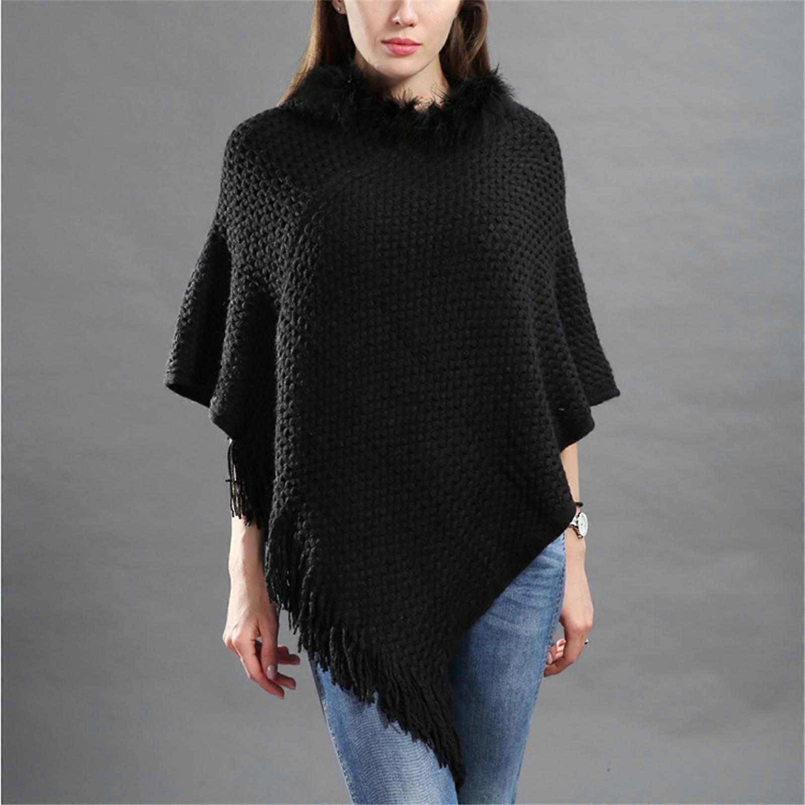 Women Shawl Wrap Poncho Ruana Cape Cloak Shawl Cape Poncho Cape Shawl ...