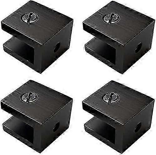 4 Pack Glass Clips, No Drilling Holes on Glass Glass Holder Shelf ...