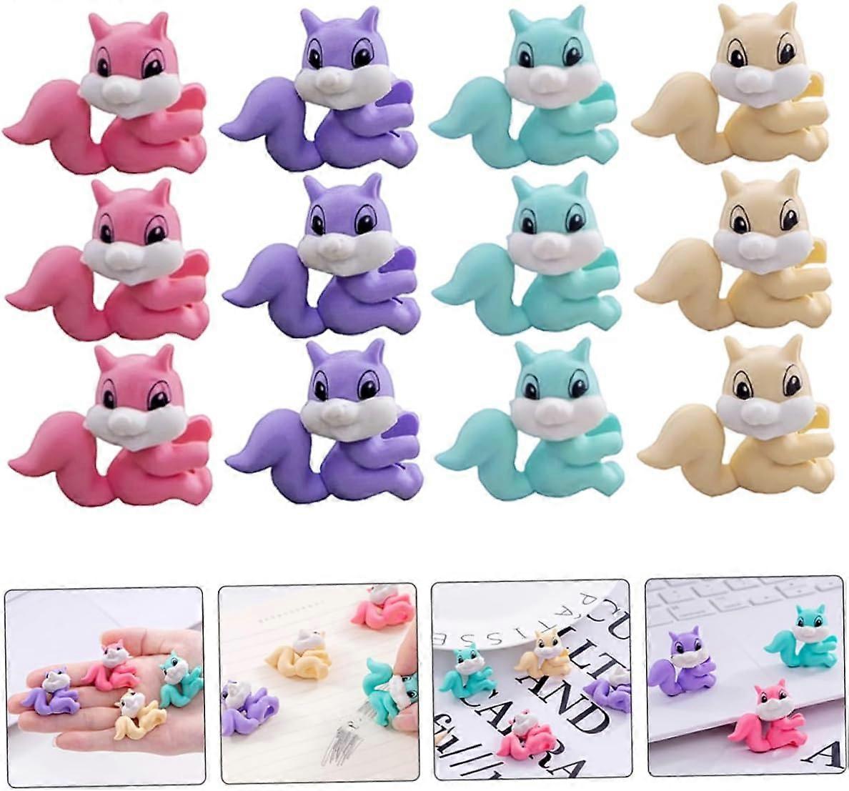 36 Squirrel Erasers for Kids Mini Animal Erasers, Bulk Small Erasers ...