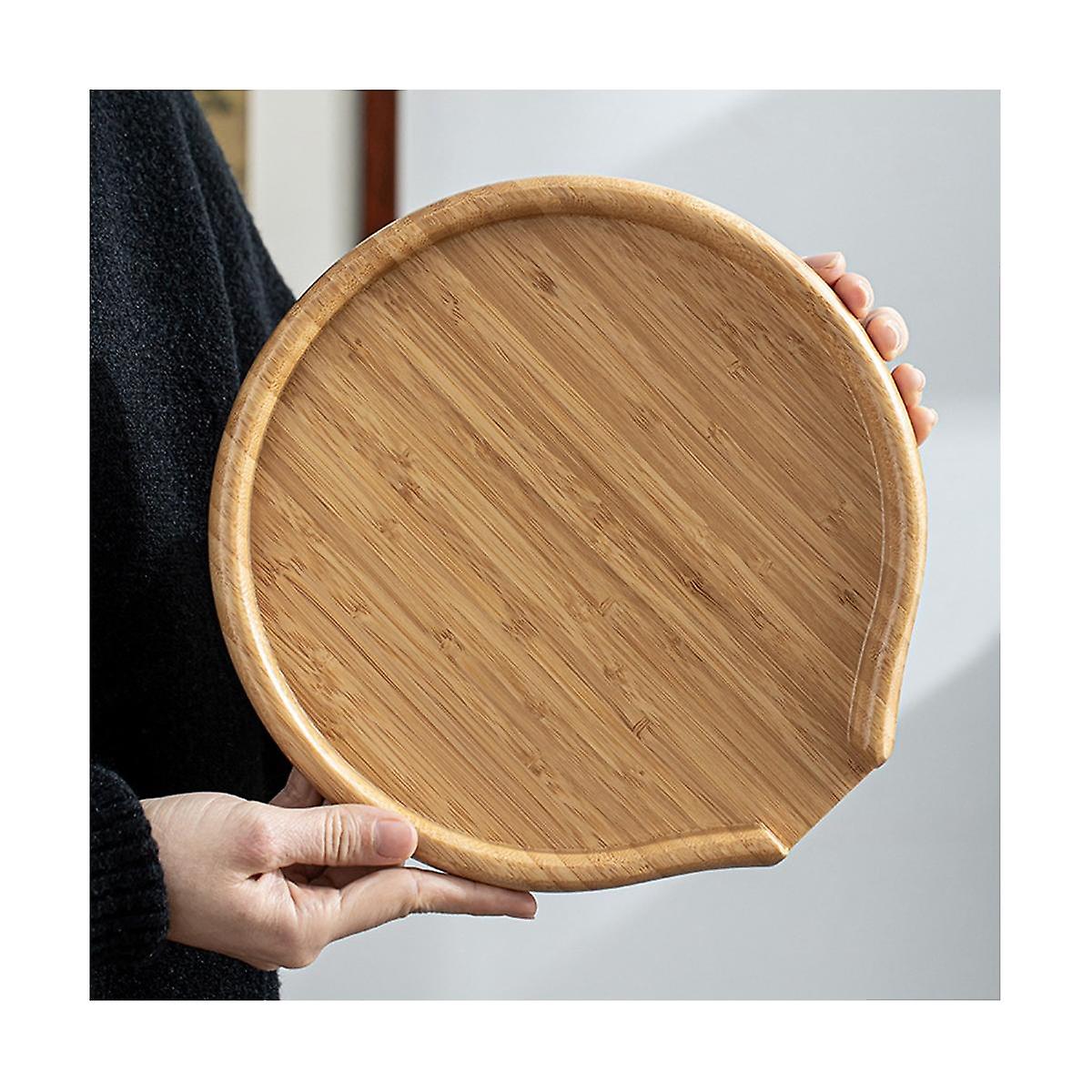 Bamboo Round Tea Tray Tea Cake Tea Tray Tea Accessories Tea Service ...