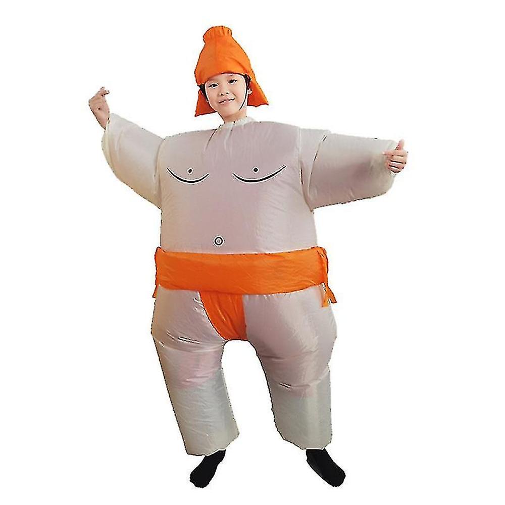 Kids Inflatable Sumo Wrestler Costume Fun Halloween Fat Suit For Boys ...