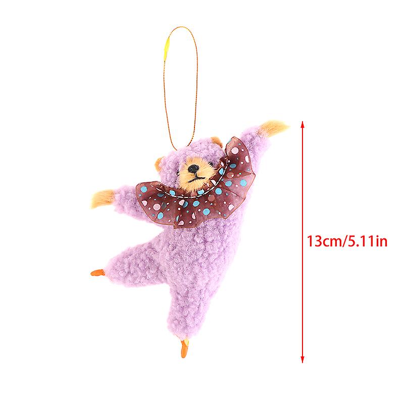 Cartoon Kawaii Dancing Bear Plush Doll Room Bedside Pendant Creative ...