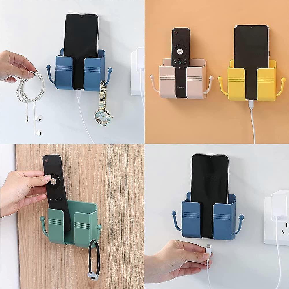 4pcs Wall Mounted Storage Box, Wall Mounted Remote Control Storage Box ...