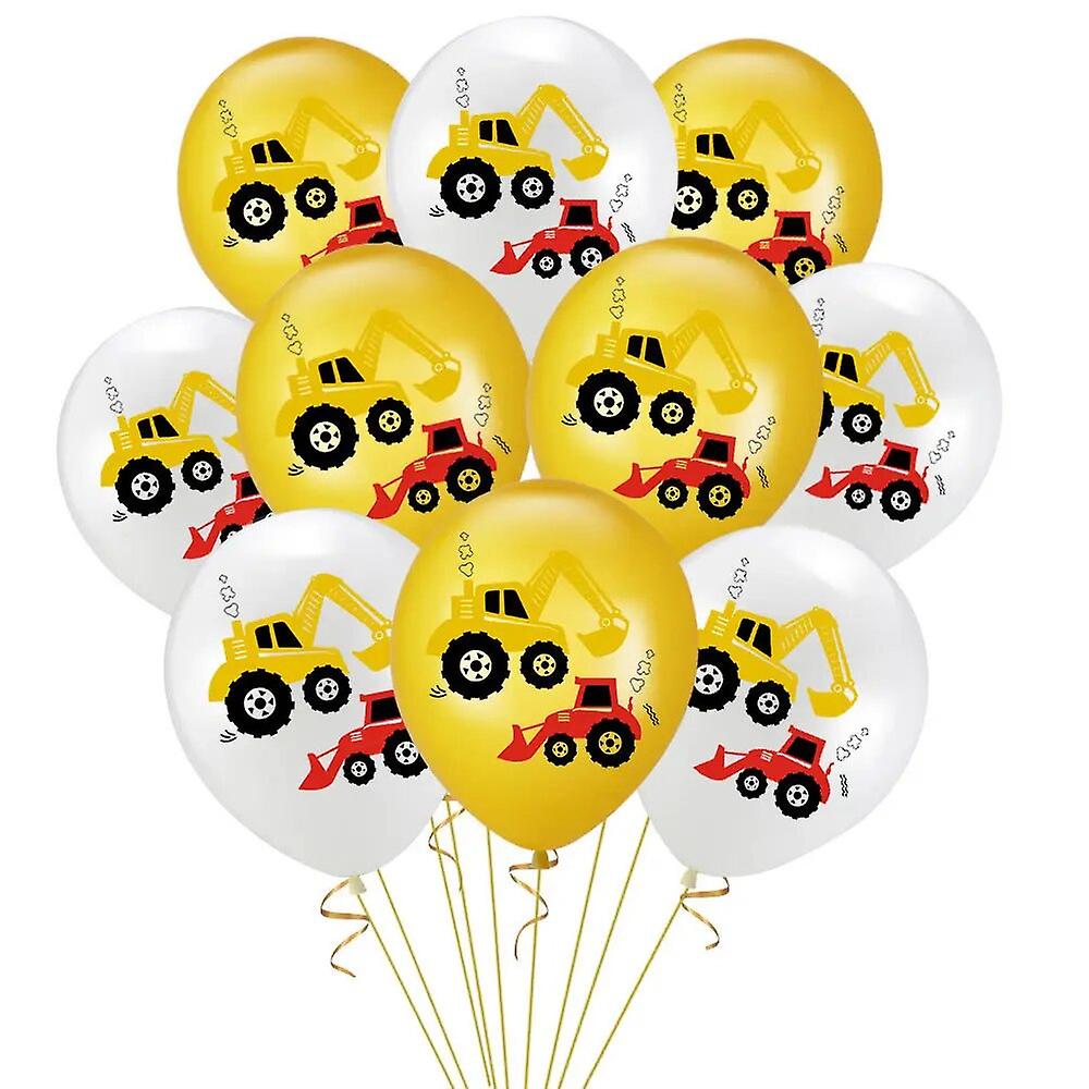 1Set Excavator Vehicle Cupcake Topper Construction Tractor Cake Topper ...