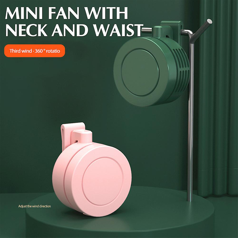 Mini Clip-on Small Fan Very Quiet 3 Speed Levels Wearable Clip On Body ...