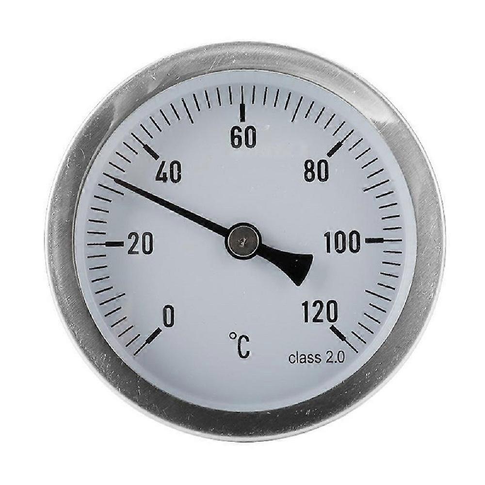Metal Thermometer Hot Water Pipe Thermometer 0-120c Heating 63mm Dial ...