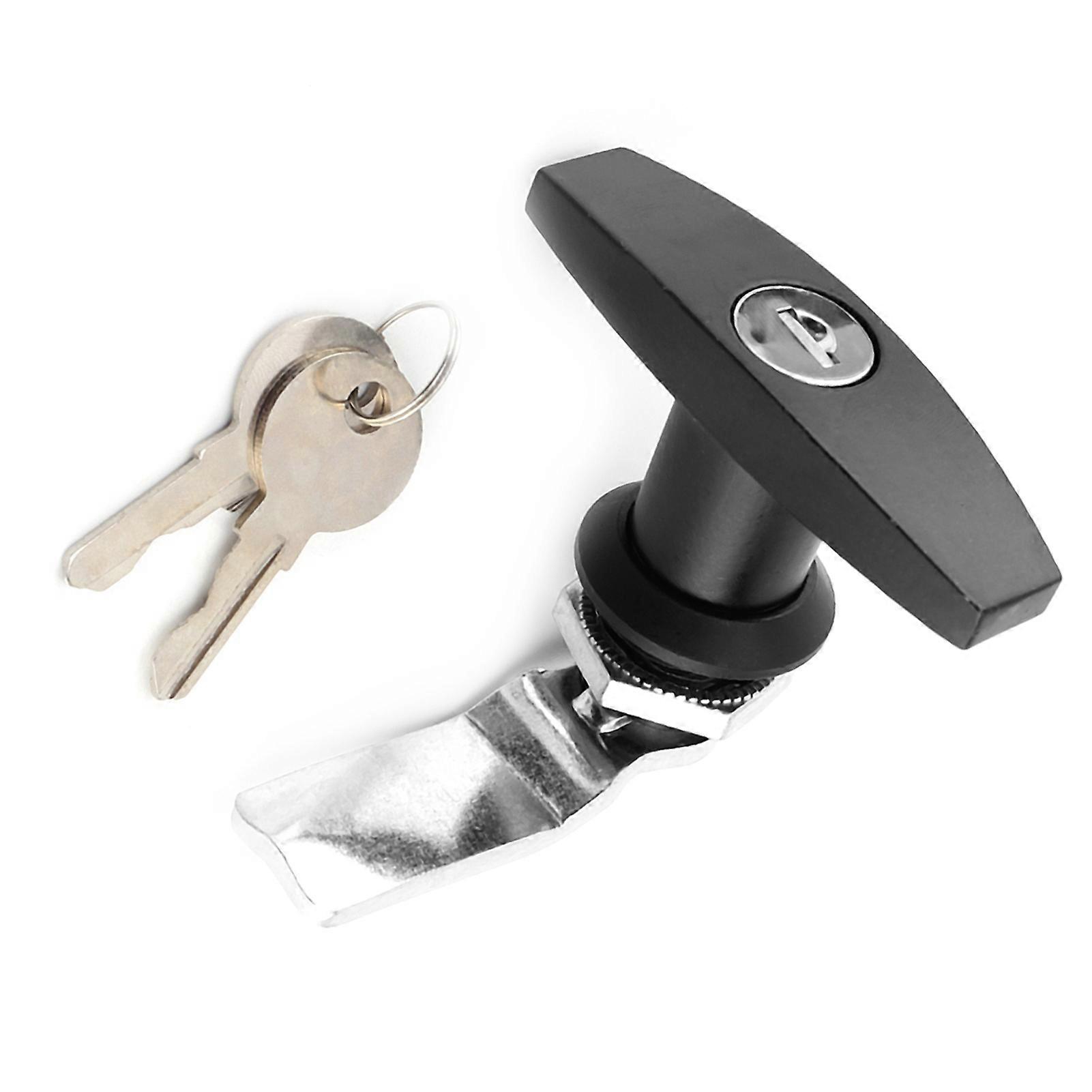 Rear Fixing T Handle Lock Tool Box Garage Door Lock with Keys for ...