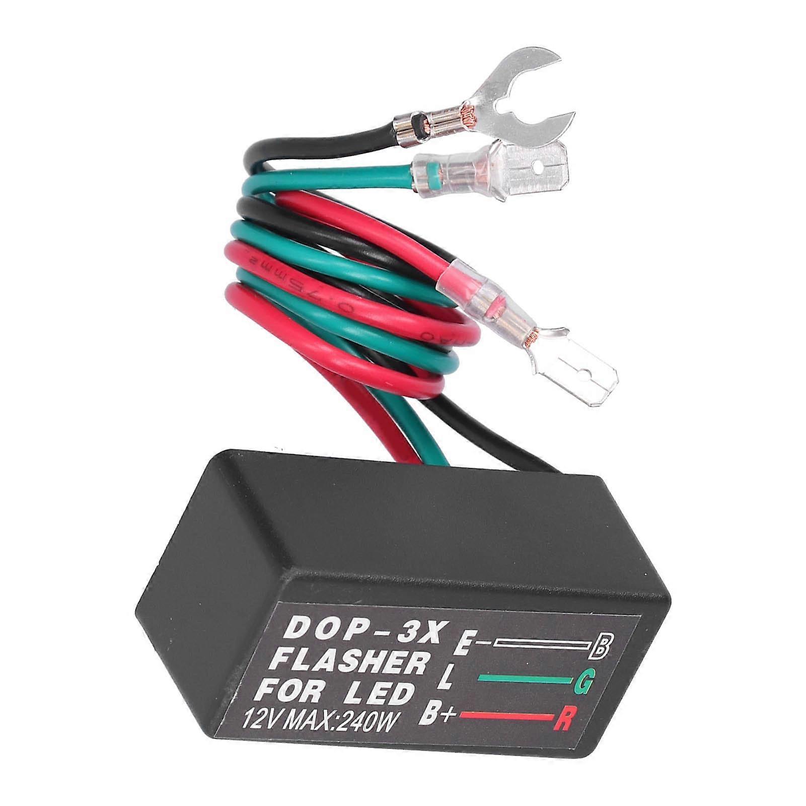 Flash Relay DOP?3X 12VDC 20A Universal LED Turn Signal Flasher Relay ...