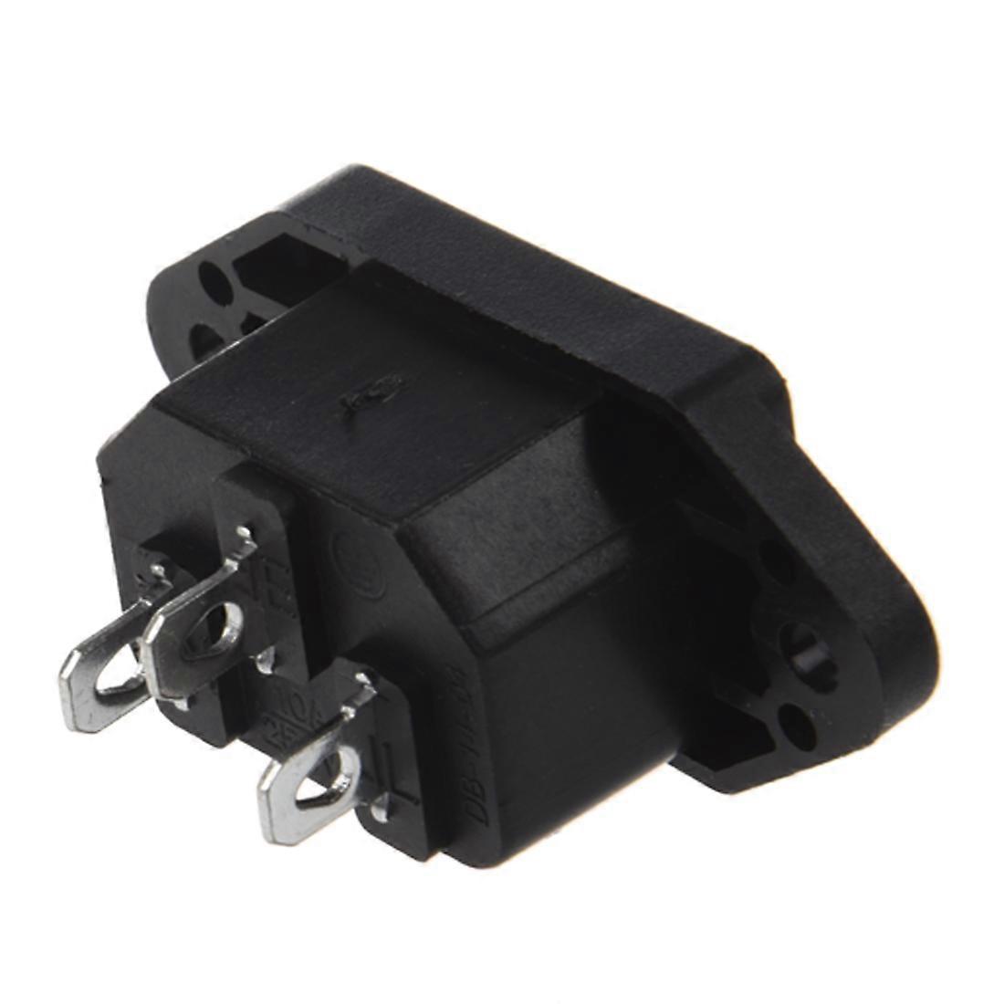 IEC 320 C14 Male Plug 3 Pins PCB Panel Inlet Socket Connector | Fruugo UK