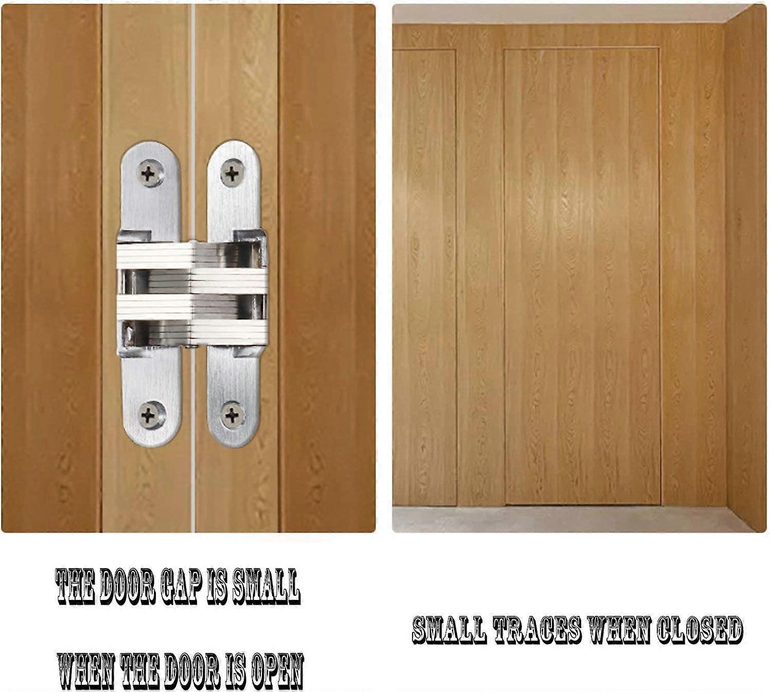 ZK- 6 Pieces Folding Hinges Hidden Cross Hinges, Hidden Hinge Closures ...