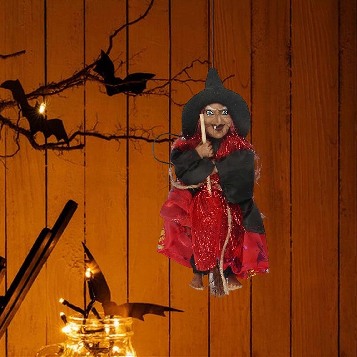 Witch Ornaments Props Toy Scene Layout Flying Witches Decor Figure for ...