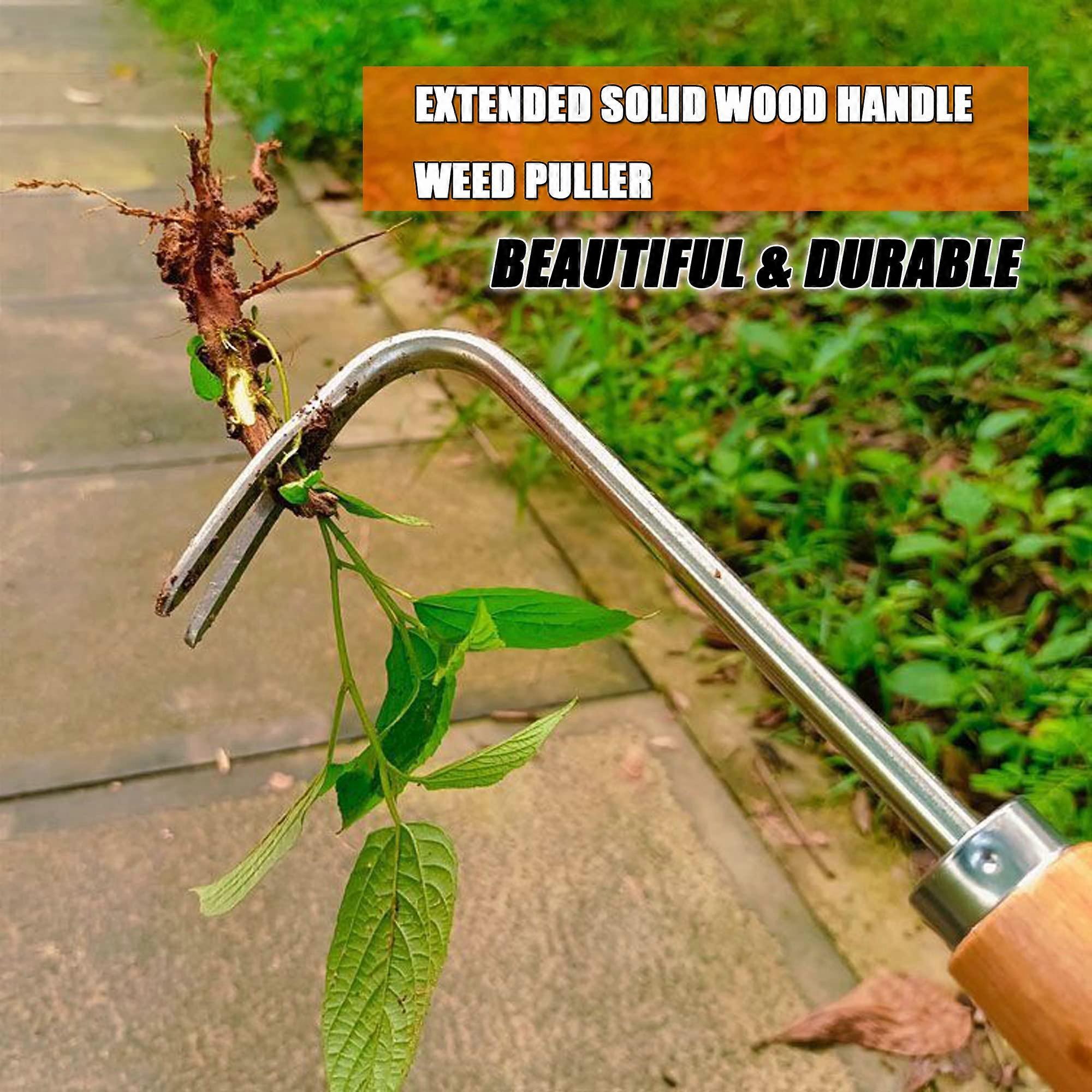 Manual weeding tool with handle, with V-hook - 16" garden tool | Fruugo UK