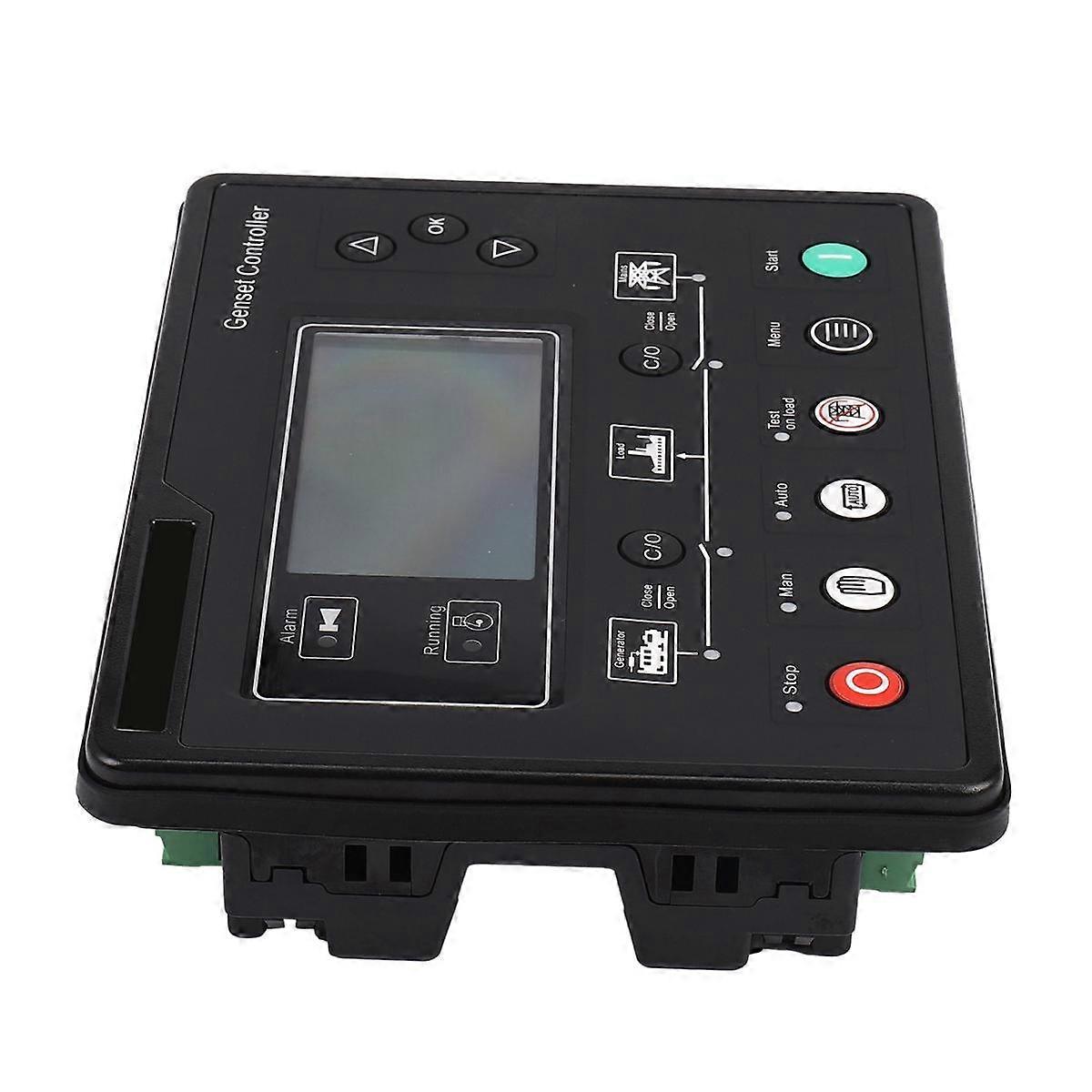 6120U Generator Set Controller LCD Automatic Start Genset Control Box Terminal Charge Panel ...